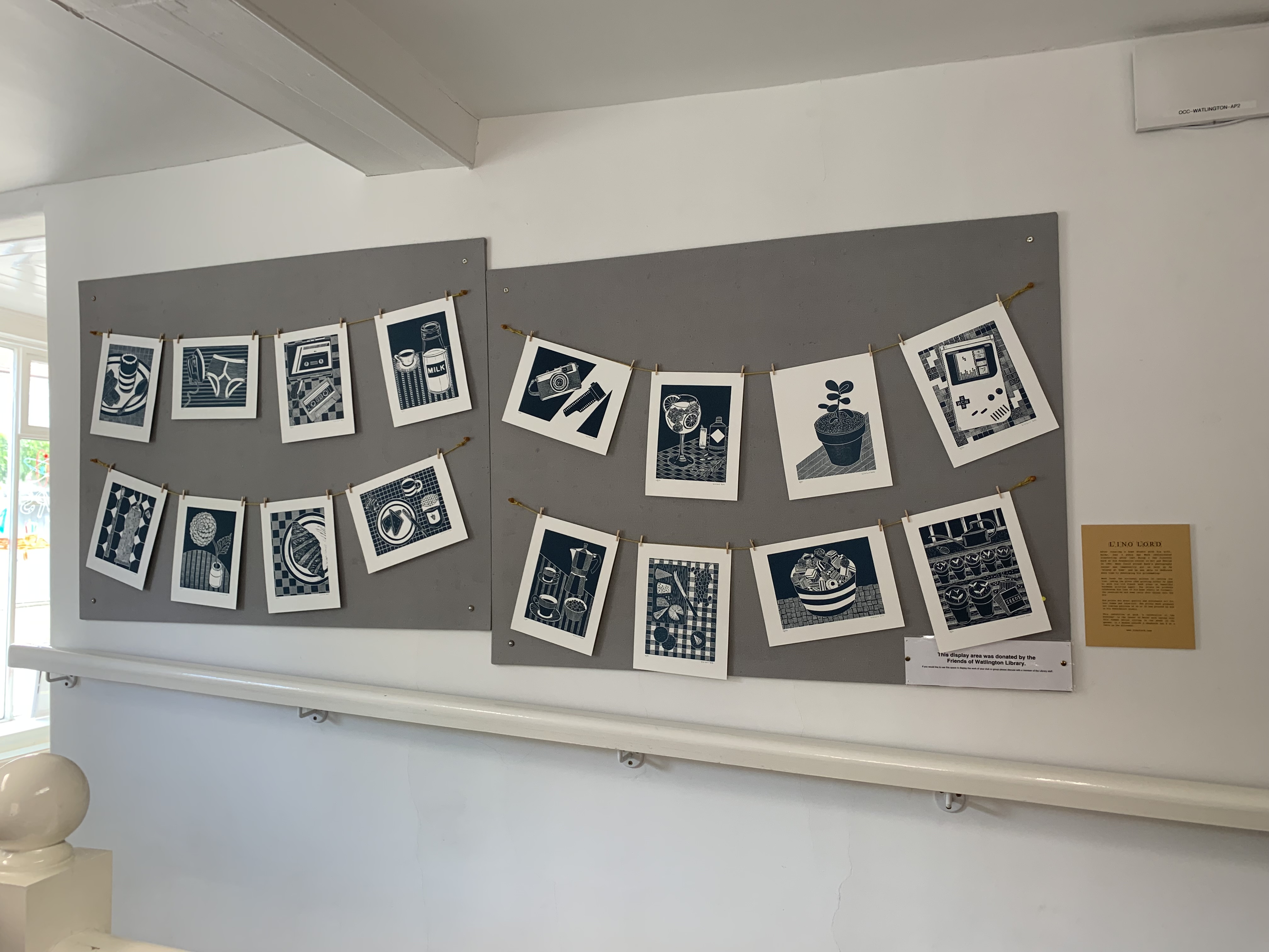 A new exhibition of Mark Lord’s lino prints – Friends of Watlington Library