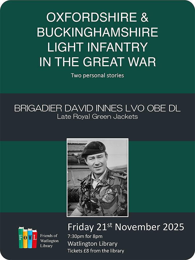 Brigadier David Innes : Friday 21st November – Friends of Watlington ...